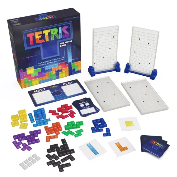 Spin Master Games Tetris: The Board Game Head-to-Head Puzzle Challenge ...