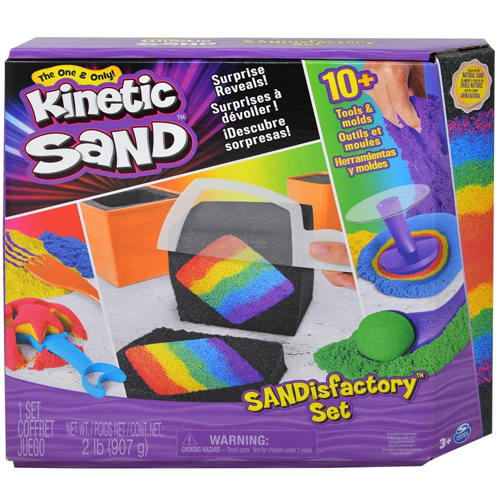 Kinetic Sand Sandisfactory Set Ages 3+ Sand Toys Multicolored, 10 ...