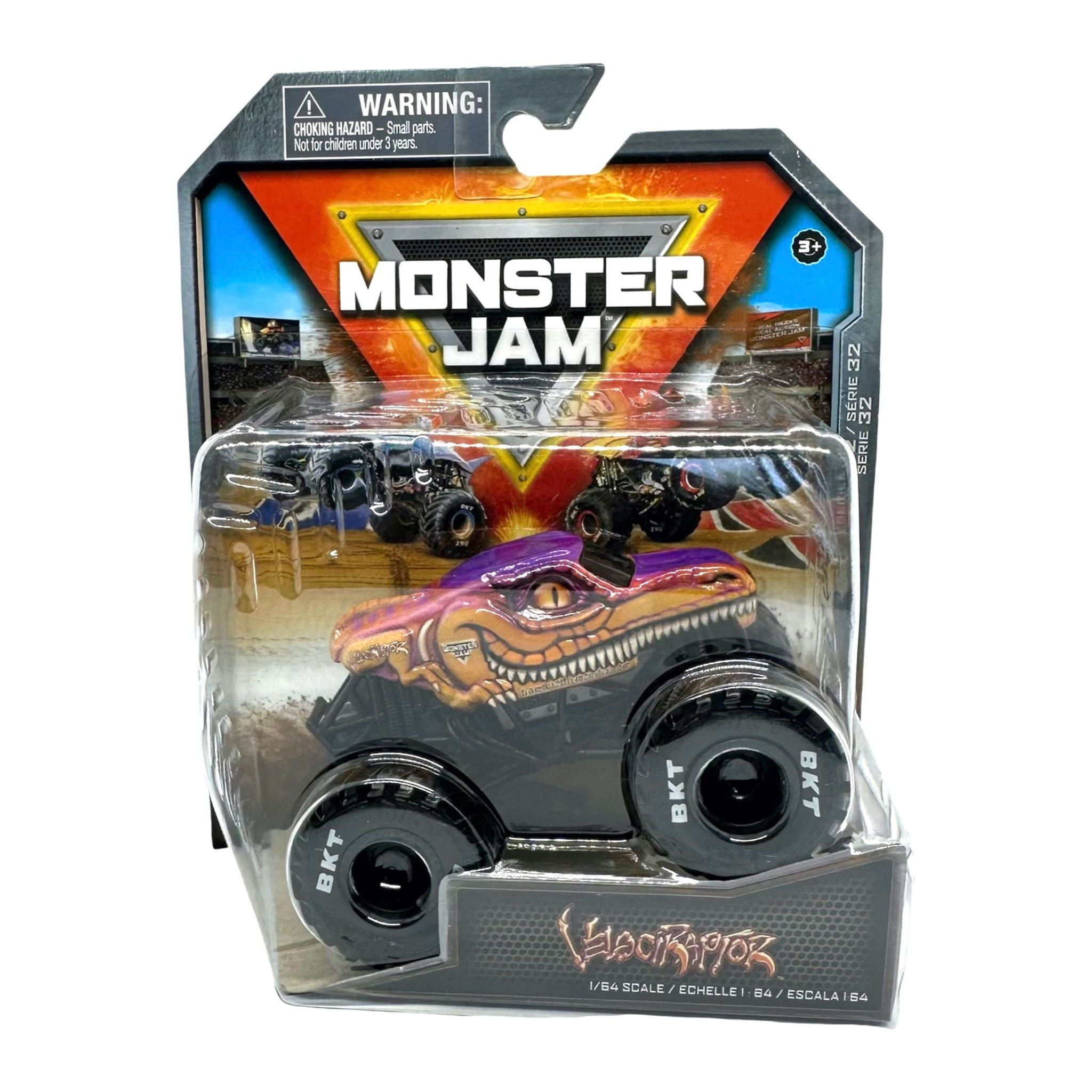 Spin Master Monster Jam Arena Favorites Velociraptor Series 32 Truck 1: ...