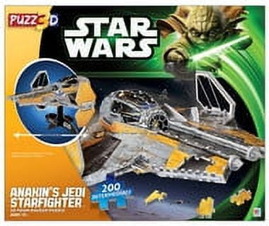 Spin Master Puzz 3D Star Wars Anakin's Jedi Starfighter Puzzle, 200 ...