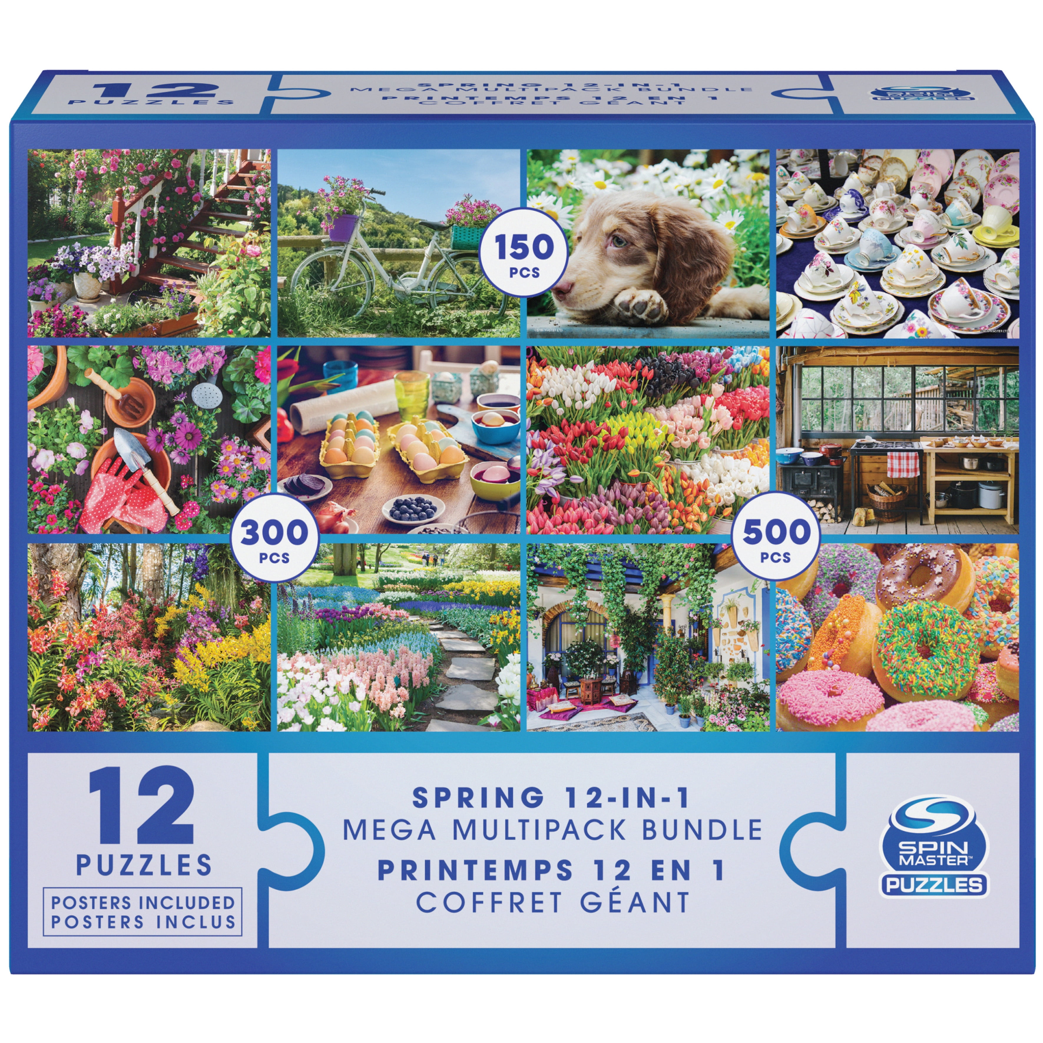Spin Master Puzzles, 12 Jigsaw Puzzle Bundle Spring Theme, for Ages 8 ...