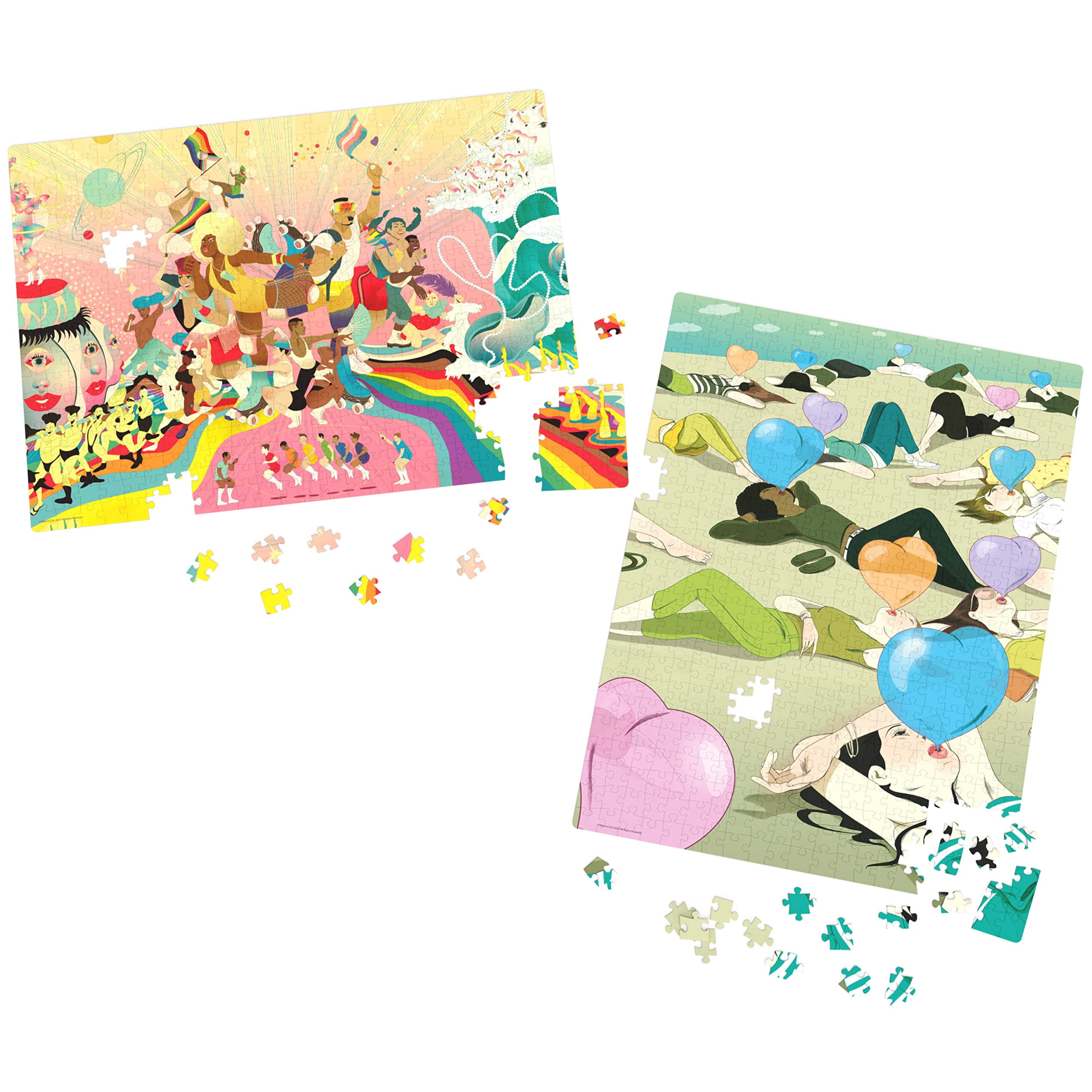 Spin Master Puzzles, 2 MMF7 500-Piece Puzzle Bundle Spotlight Series ...