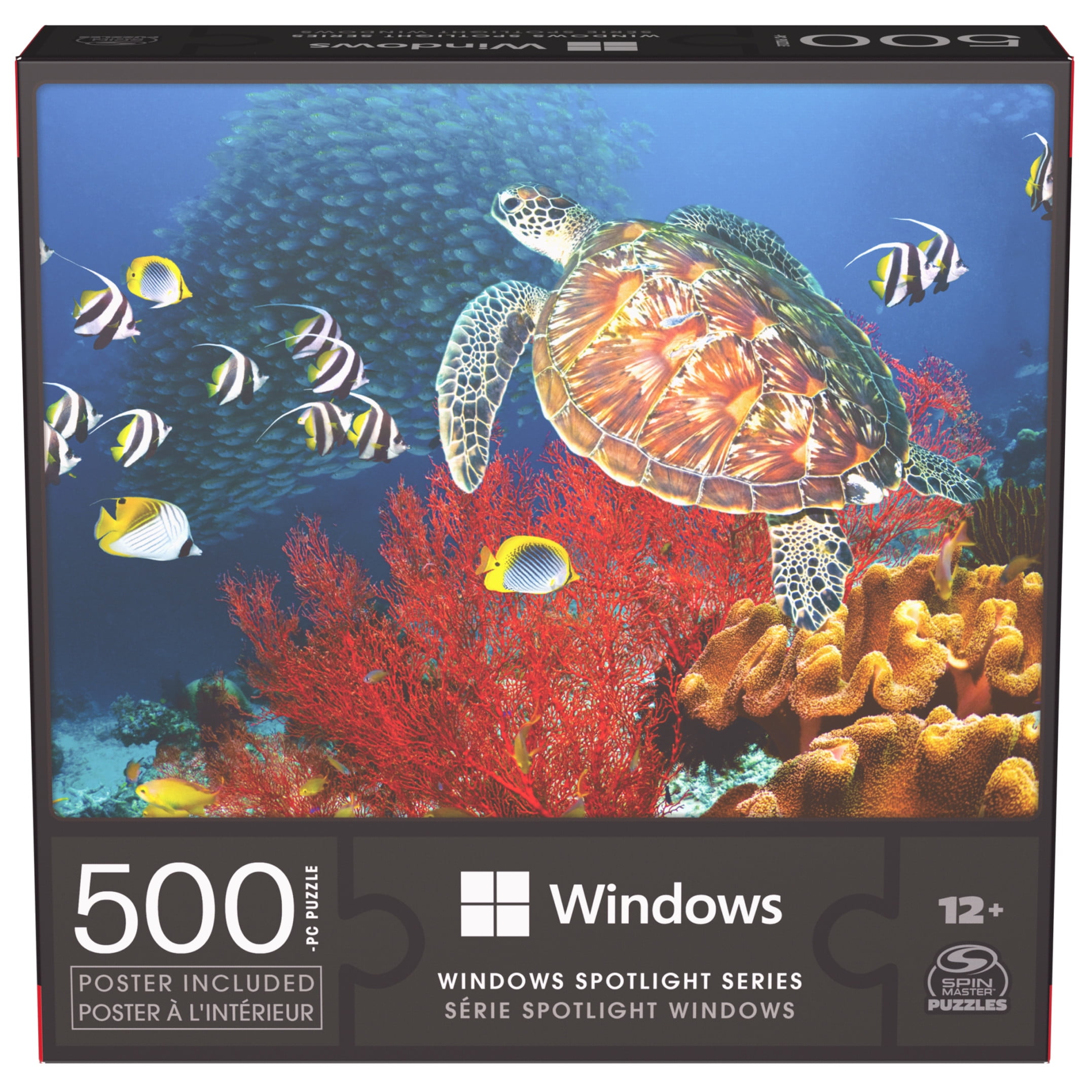 Spin Master Puzzles, Microsoft Windows Spotlight Series 500-Piece Puzzle Coral Reef of Indonesia ...
