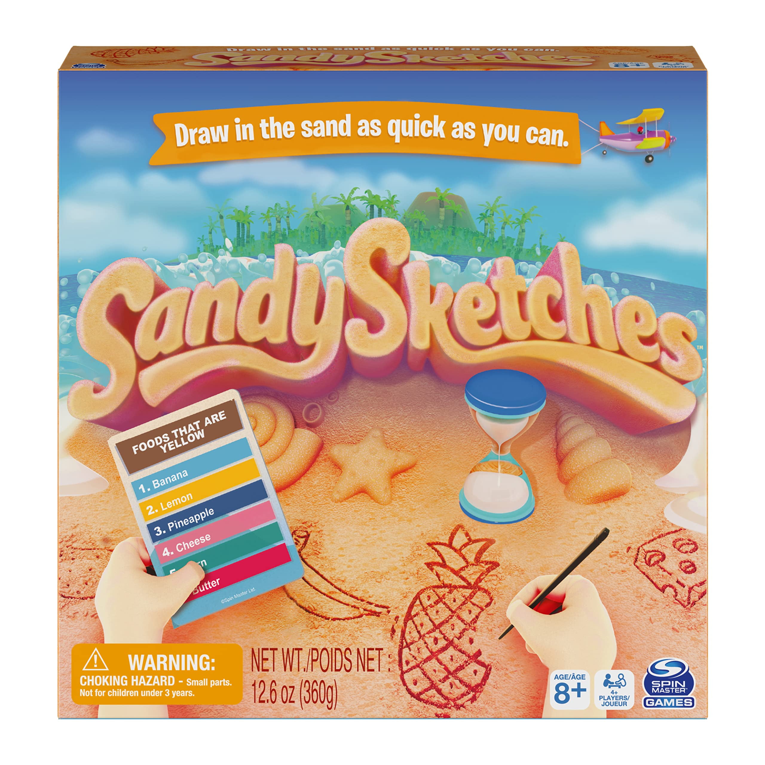 Spin Master Sandy Sketches DHF10 Sand Drawing Guessing Board Game ...