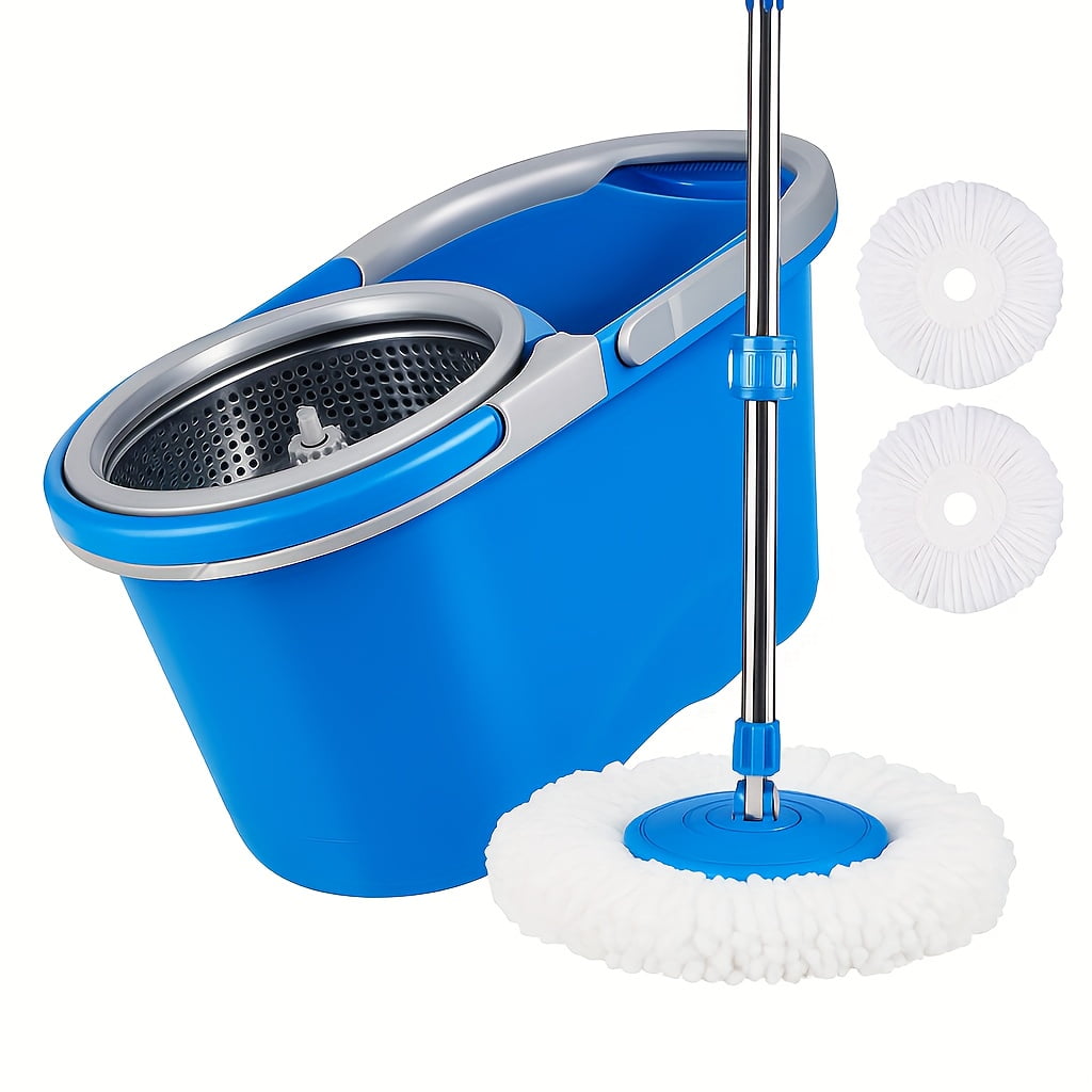 Spin Mop And Bucket Set, Mop And Bucket with Wringer Set, 360°Spin Mop ...