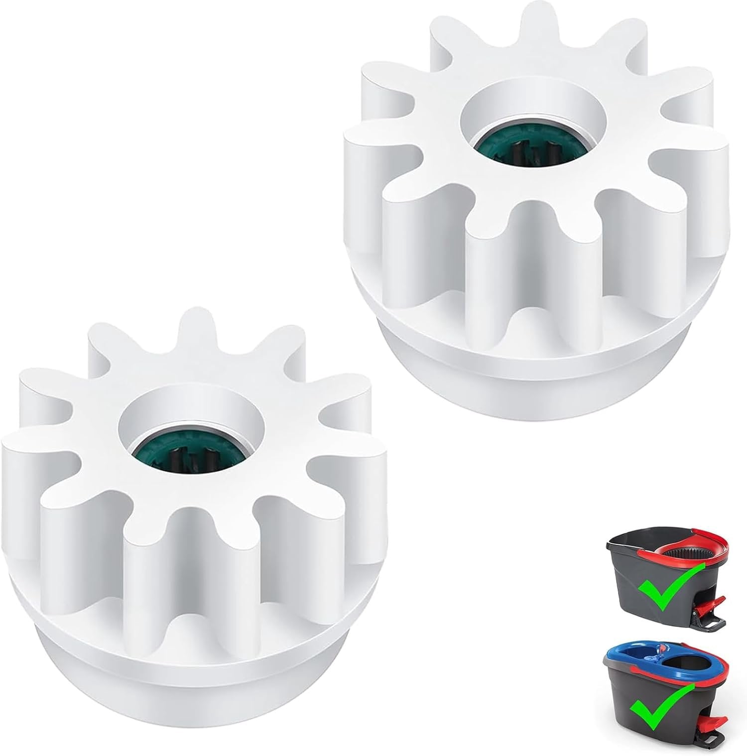Spin Mop Bucket Gear Kit - 1" Heavy-Duty Nylon & Steel Gears ...