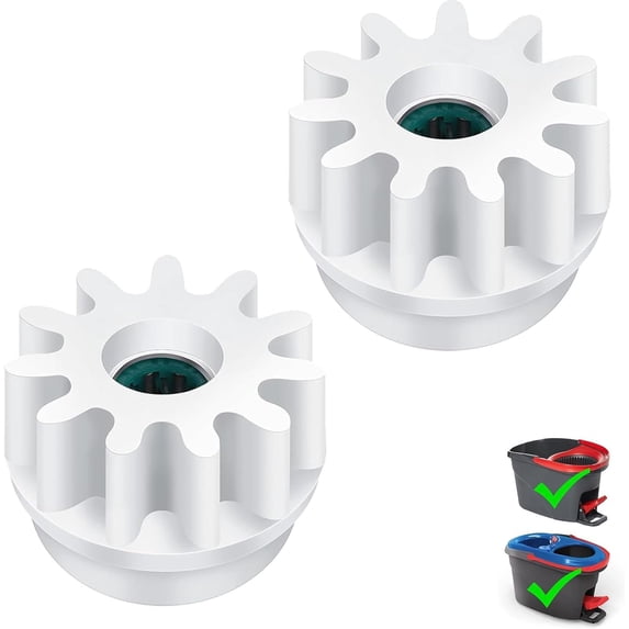 Spin Mop Bucket Gear Kit - 1" Heavy-Duty Nylon & Steel Gears ...