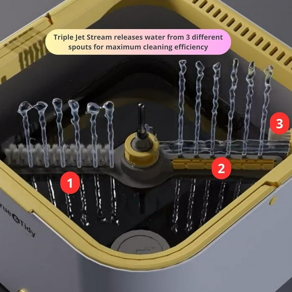 Spin Mop and Bucket System PRO w/Detachable Inner Bucket, Self Standing ...