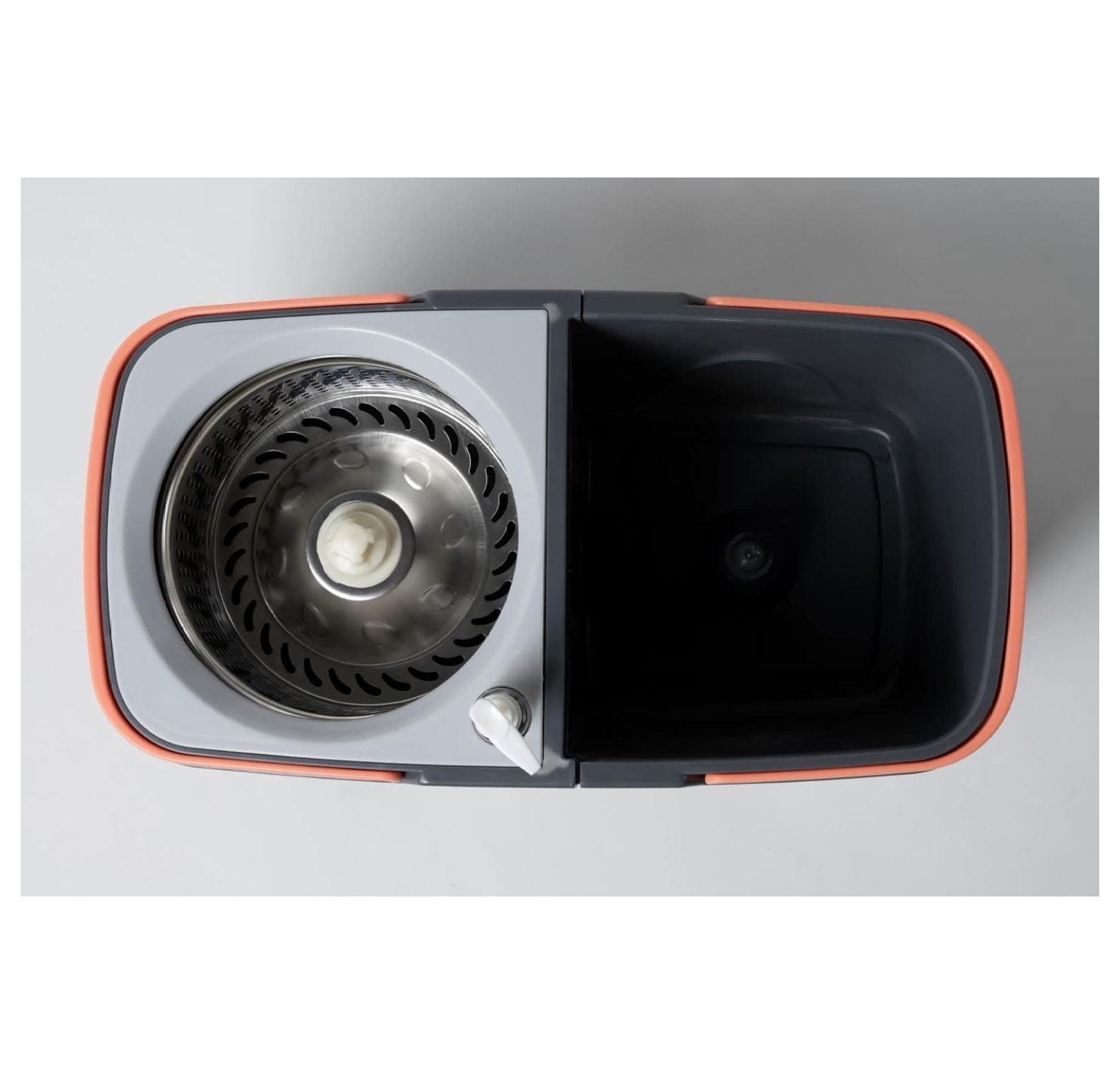 Spin Mop Bucket System with Wringer Set - Floor Mop Stainless Steel Mop ...