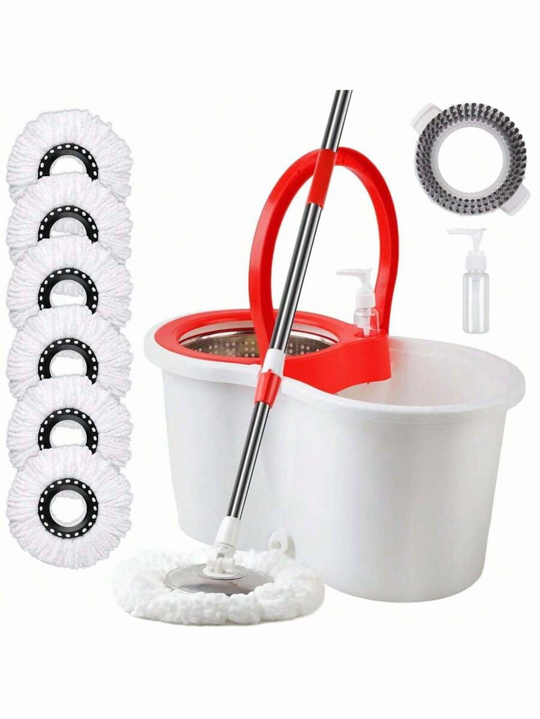 Spin Mop And Bucket With Wringer Set, 360° Mop And Bucket System With 3 ...