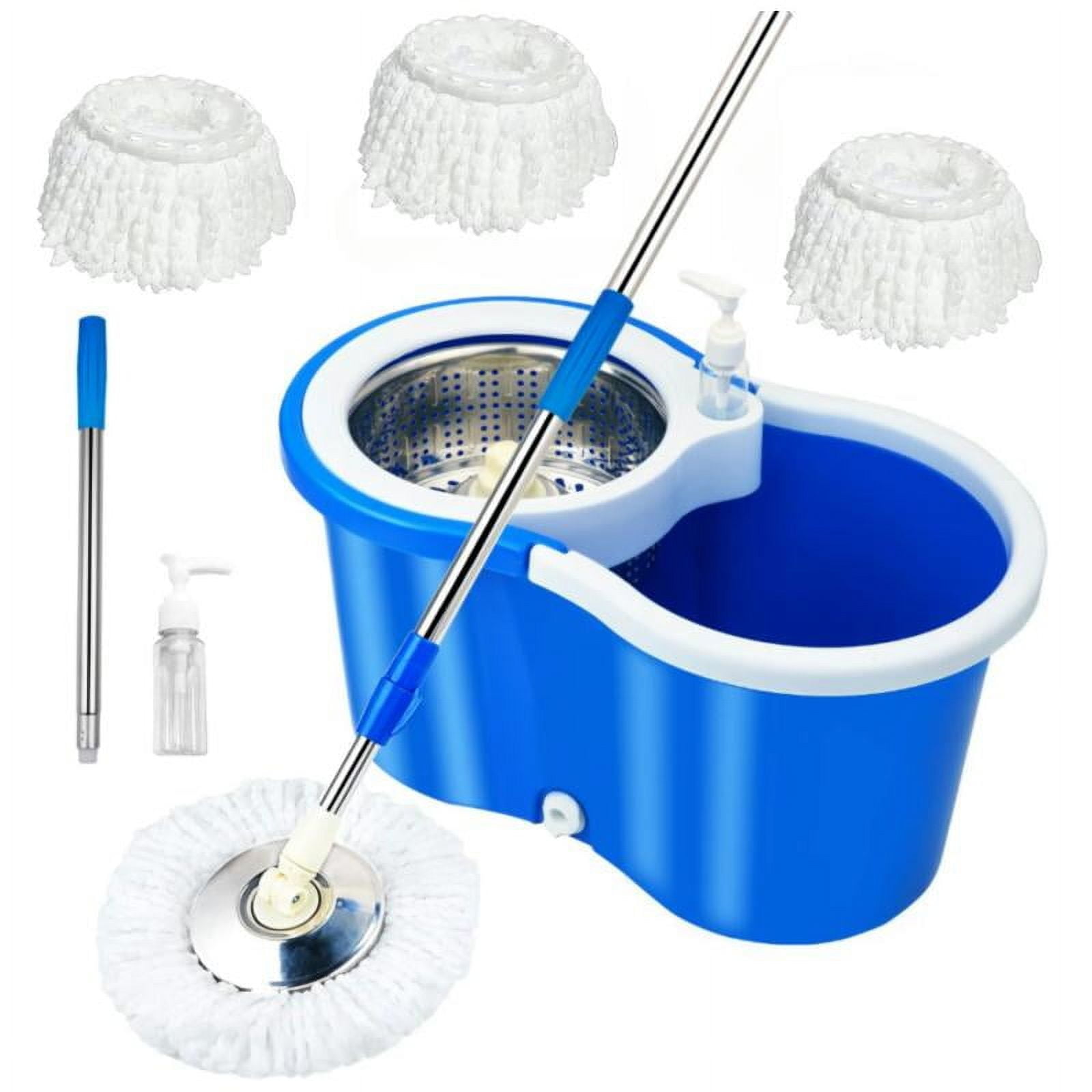 Spin Mop Bucket with Wringer Set, Operable 360 ° Rotating Mop Bucket ...