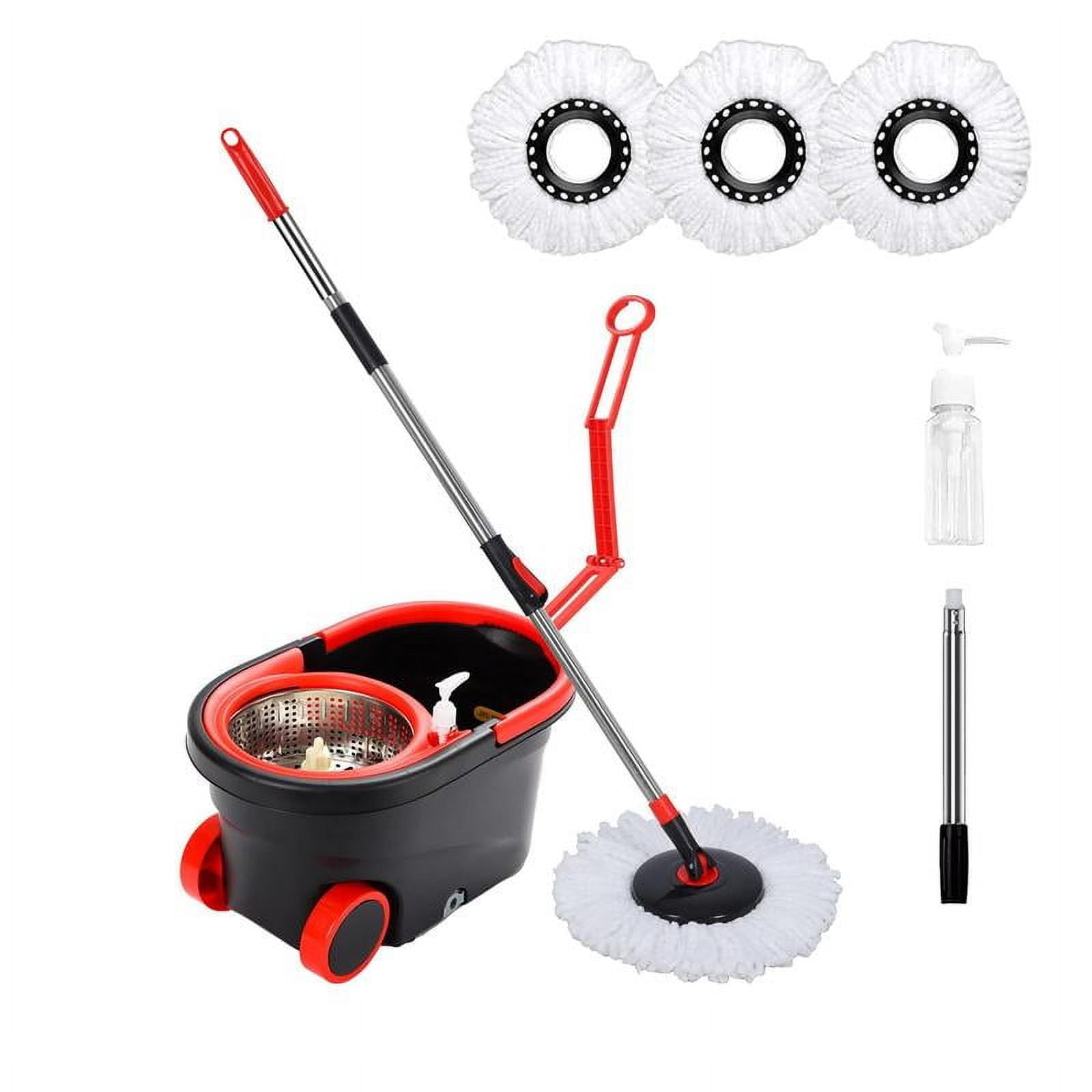 Spin Mop & Bucket with Wringer Set | 360 ° Spinning System | 3 ...