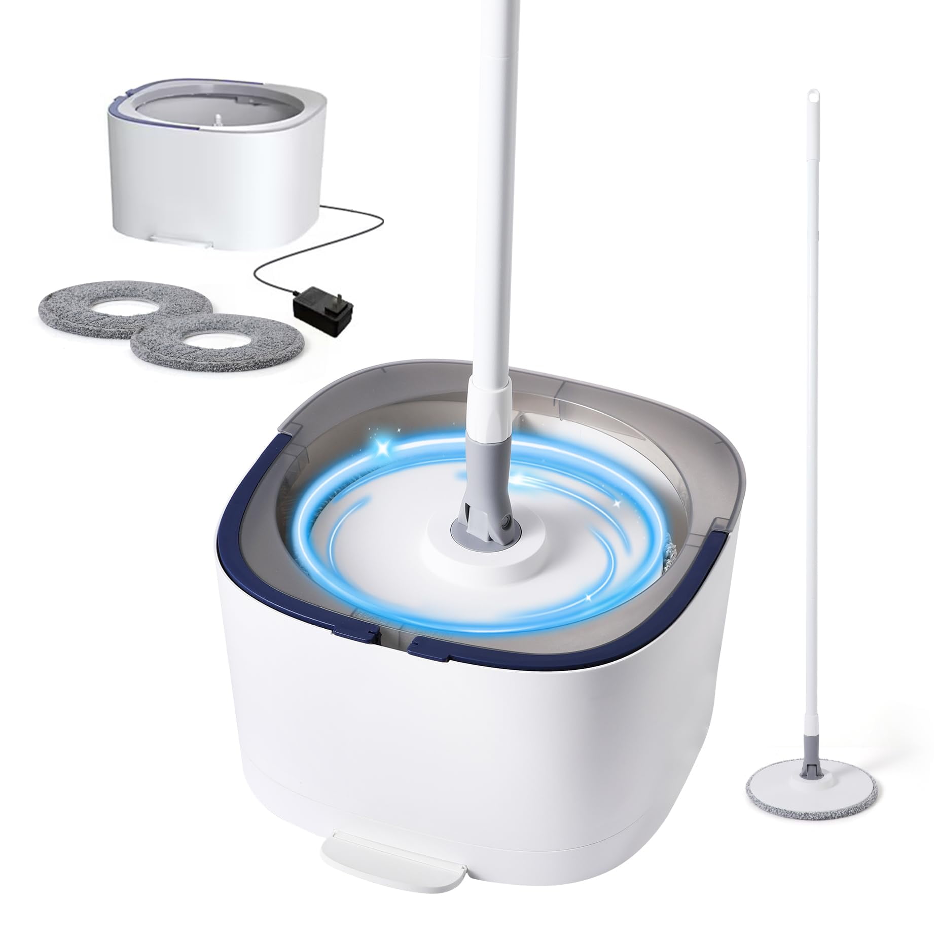 Spin Mop and Electric Bucket System, Unique Automatic Washing and Wring ...