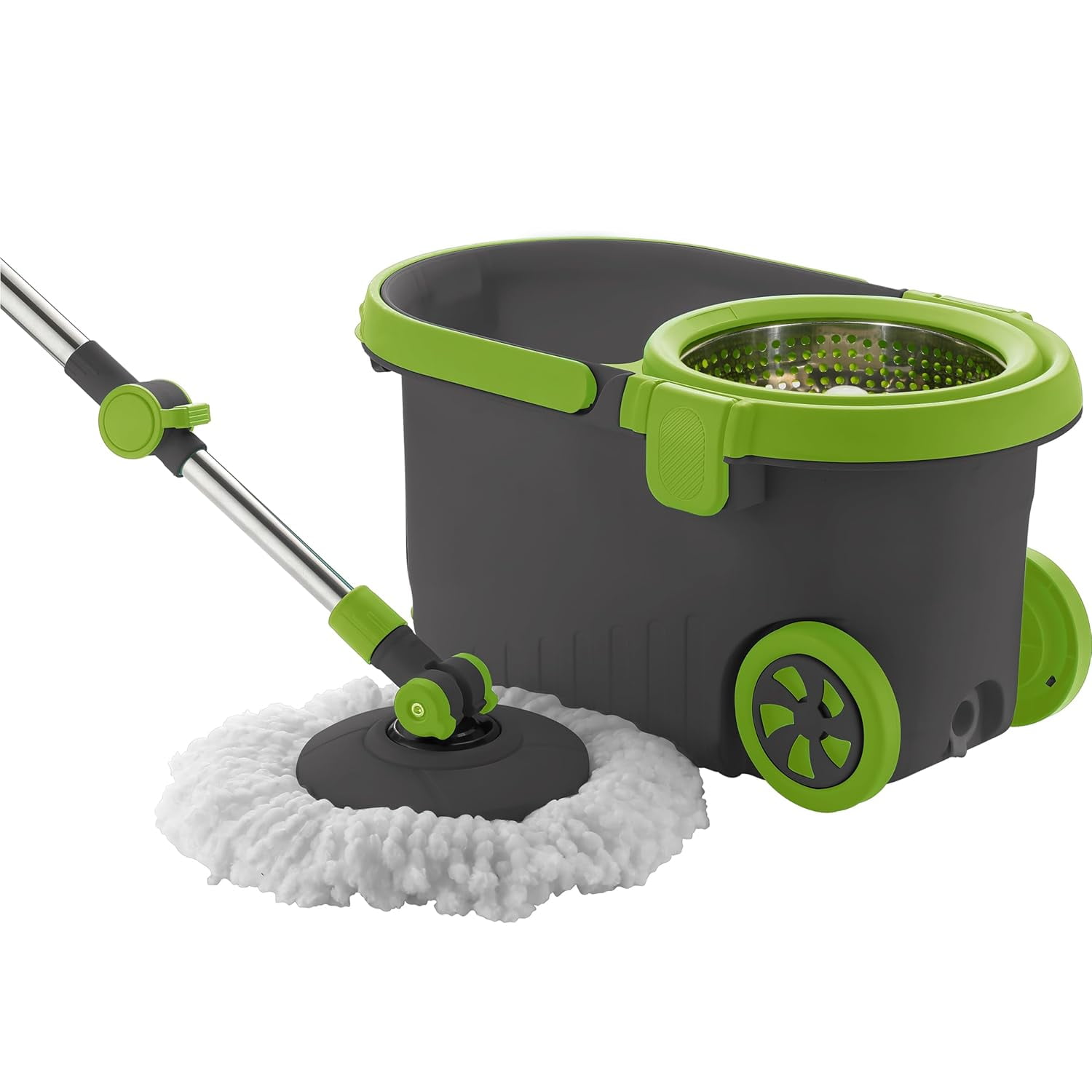Spin Mop Flexy Spin Bucket MOP Stainless Steel Net Floor Cleaning Mop ...