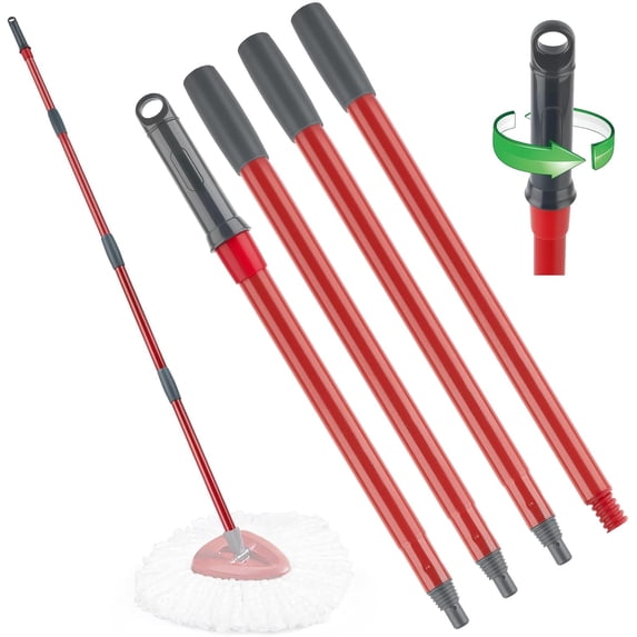 Spin Mop Handle Replacement Compatible with O Cedar and Bucket, 4 ...