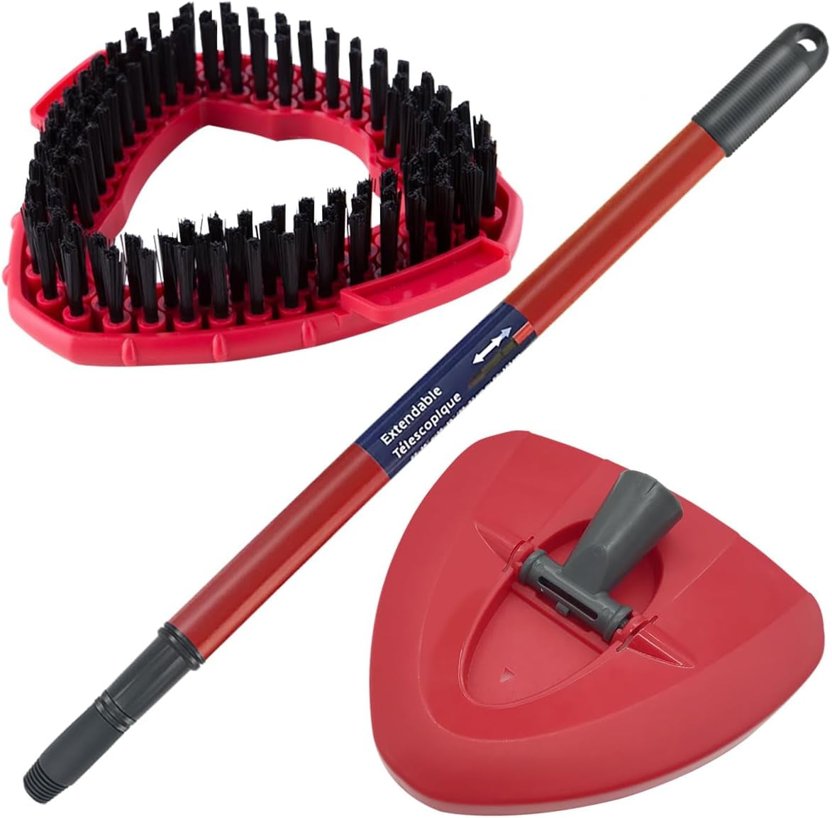 Home Times Spin Mop Set, Long Handle Mop, Microfiber Chenille Pads ...