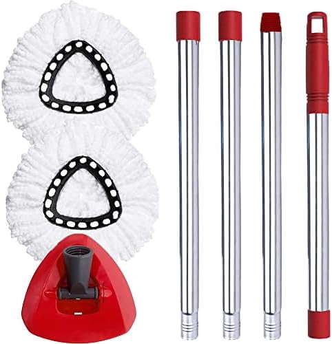Spin Mop Head, Base, Handle Replacement for O-Ceda EasyWring Microfiber ...