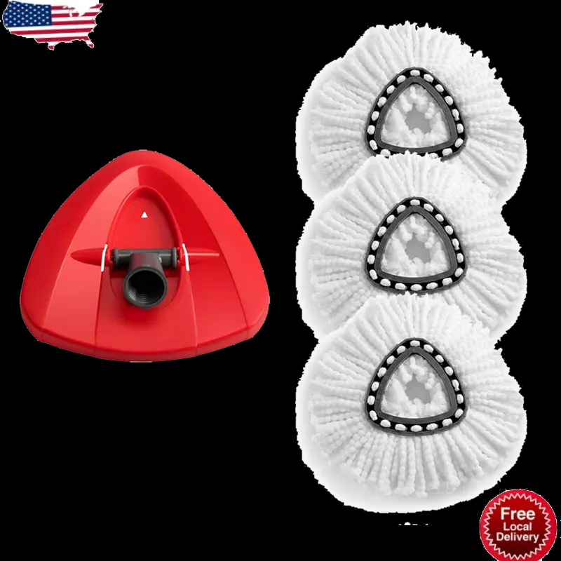 Spin Mop Head Kit Compatible with O Cedar 1-Tank System Triangle Spin ...