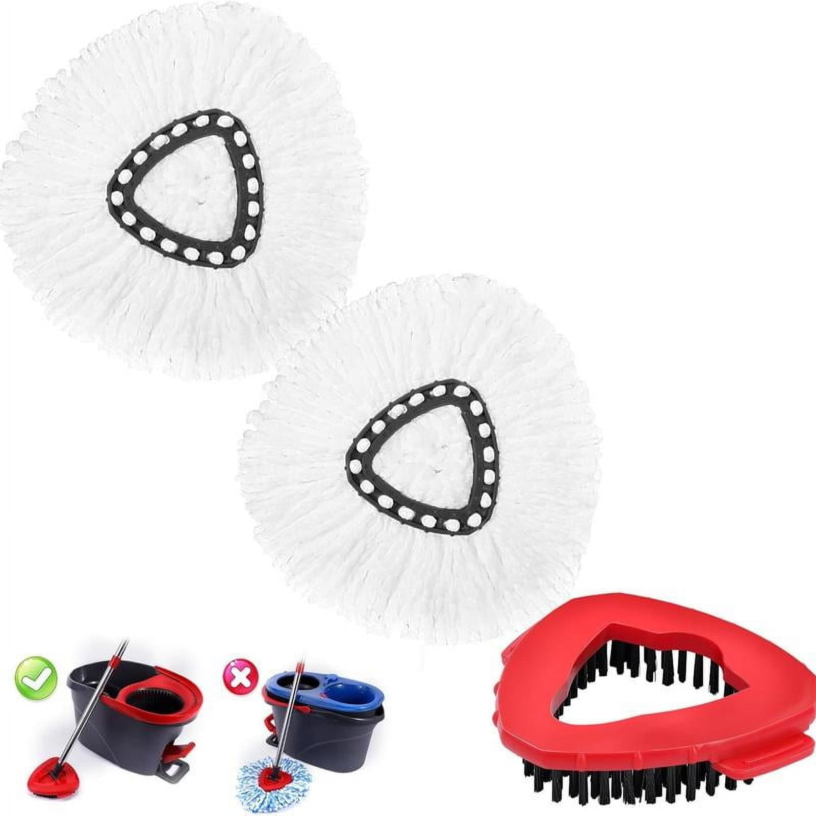 Spin Mop Head Replacement & Shower Floor Scrubber，Microfiber Mop ...