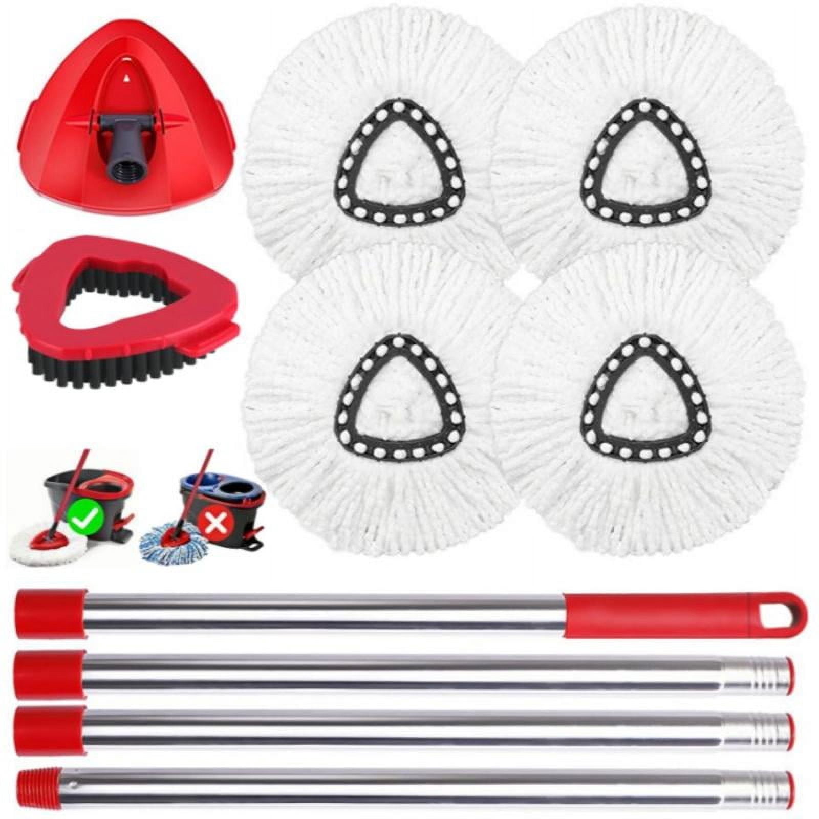 Spin Mop Head Replacement & Shower Floor Scrubber， Spin Mop 1-Tank ...
