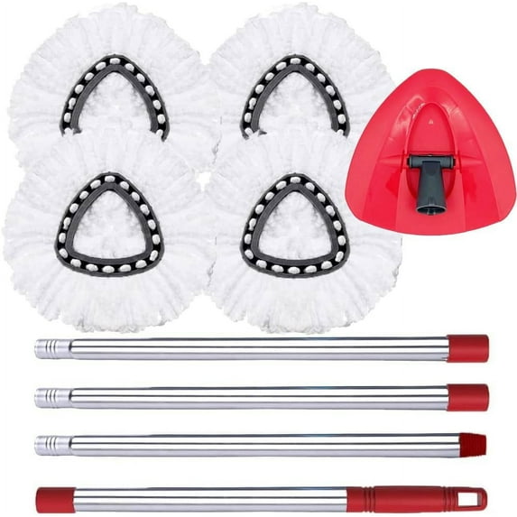 Spin Mop Replace Head, Base, Handle Compatible with O Cedar EasyWring ...