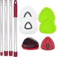 Spin Mop Replacement Head Base Scrub Brush Handle, 4-Section 30-to-58 ...