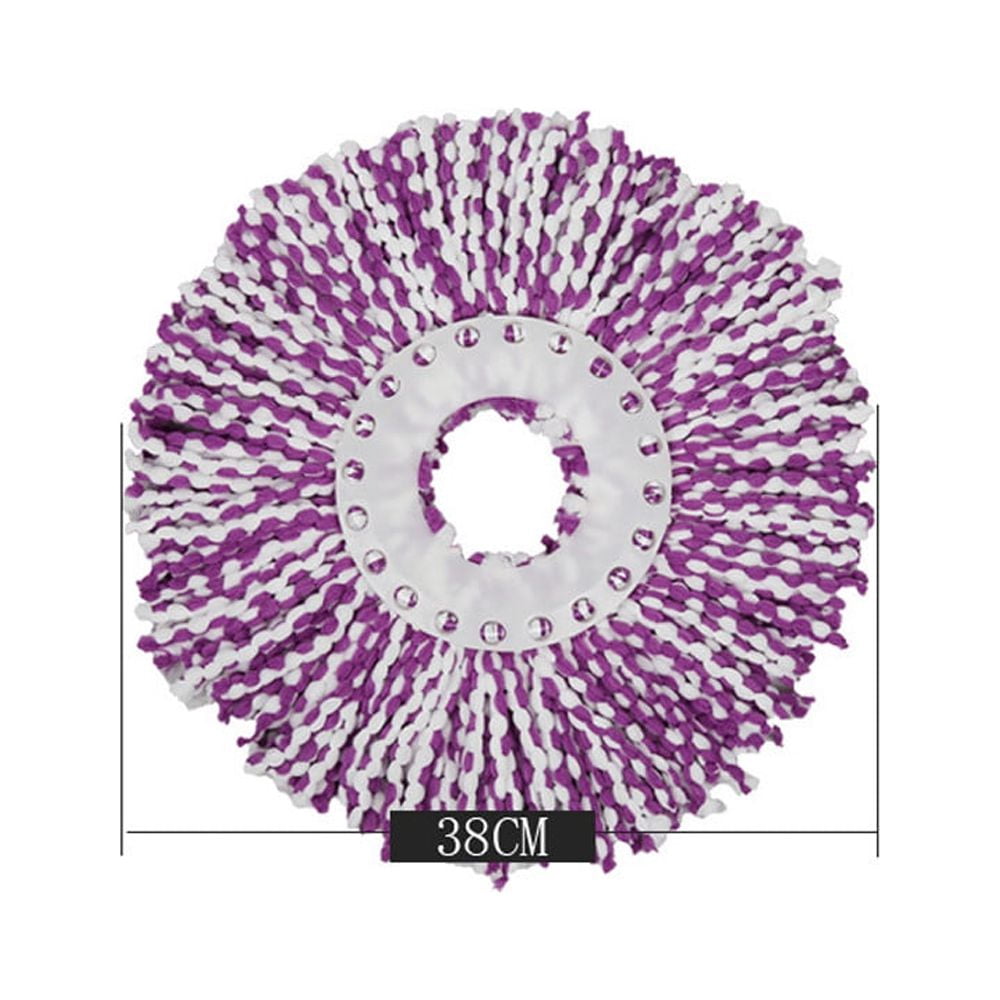 Spin Mop Replacement Head, Microfiber Mop Head Refills Round Shape ...
