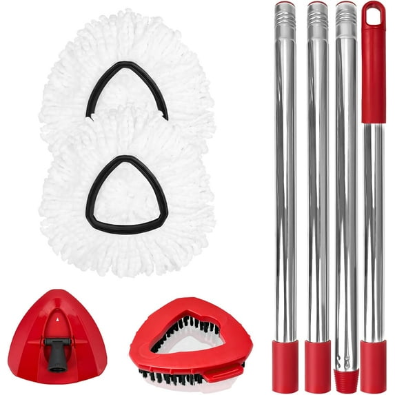 Spin Mop Replacement Set for O-Ceda EasyWring 1-Tank System, Includes 2 ...