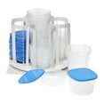 Samra Spin N Store Revolving Food Storage System, 49 Pieces, Compact ...