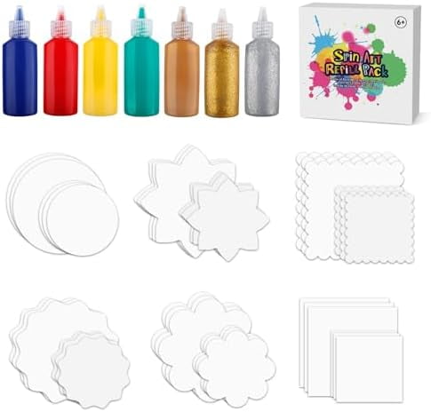 Spin & Paint Refill Pack for Arts & Crafts Painting Spinner Toys, Set ...