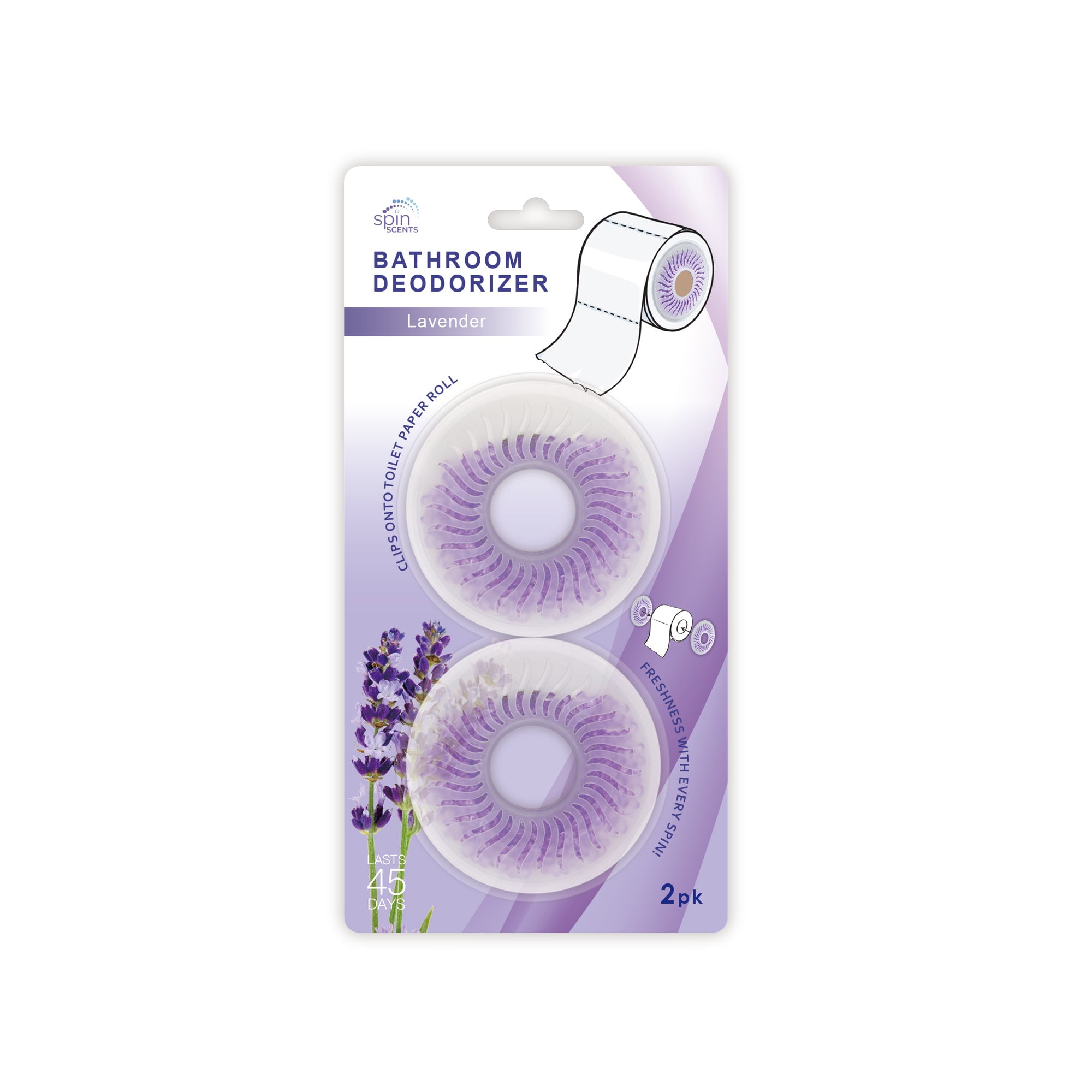Spin Scents Bathroom Deodorizer Citrus or Lavender Fragrance, From ...