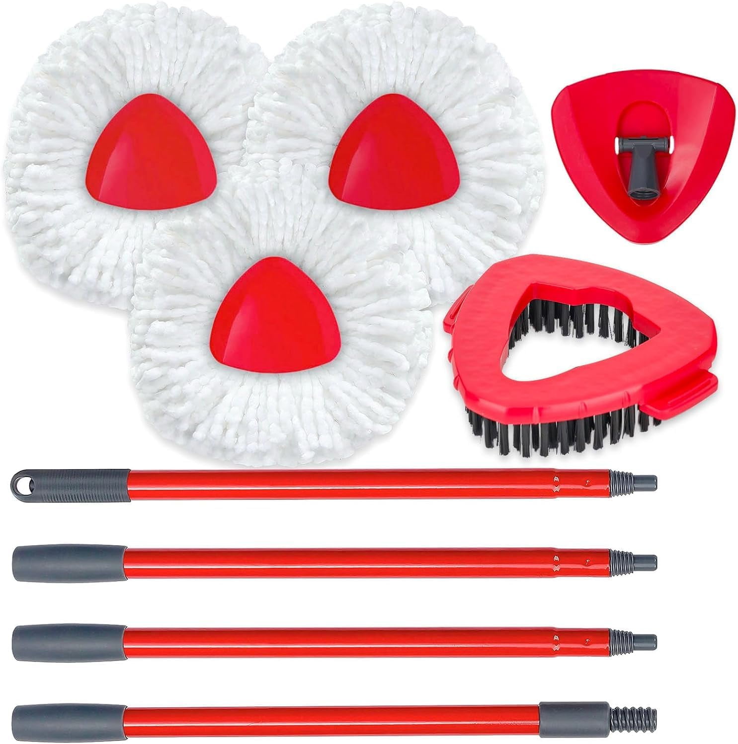 Spin Scrub Brush, Mop Replacement Heads Compatible for EasyWring 1-Tank ...