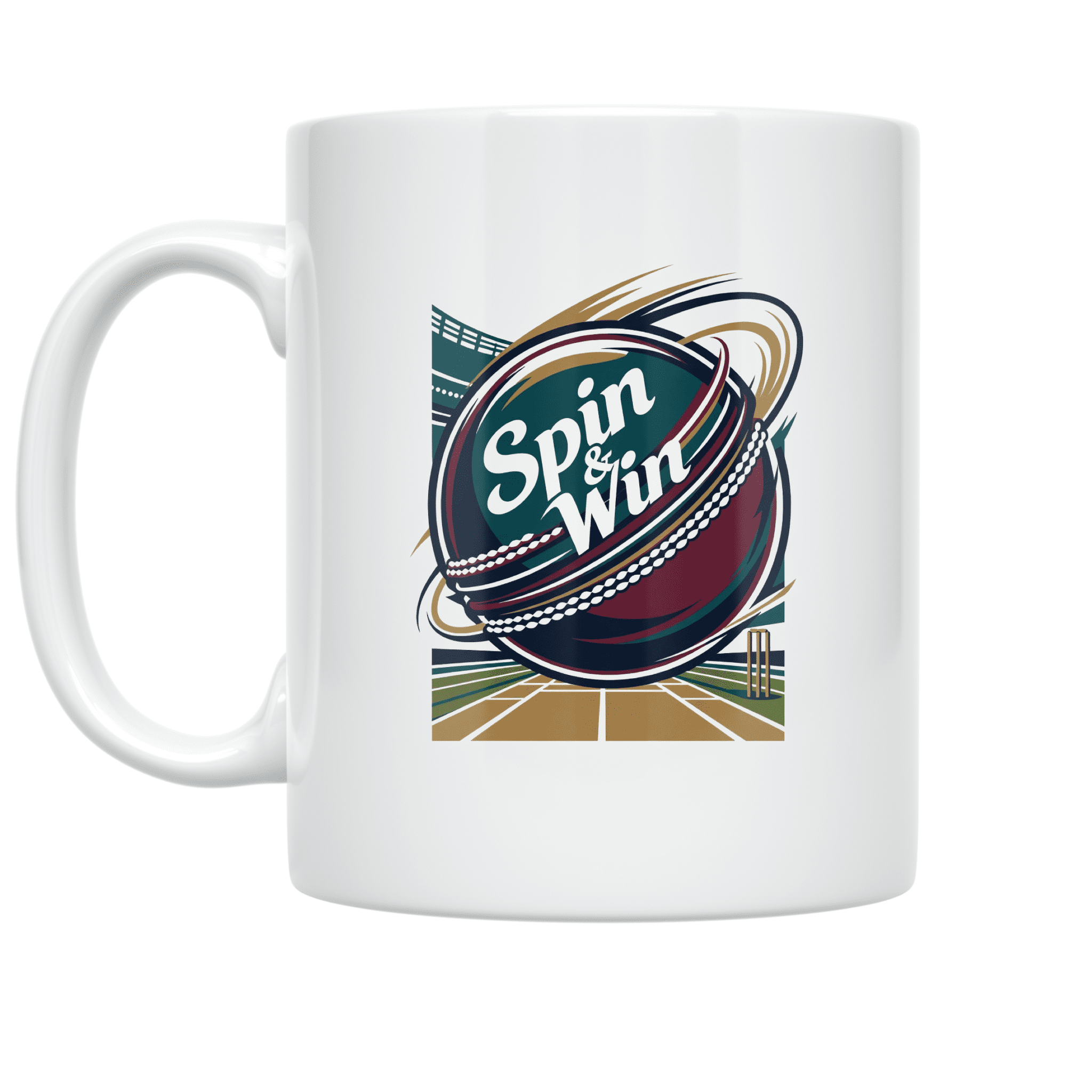 Spin To Win Cricket Bowler - Cricket Fan - 11 oz Ceramic Coffee Mug ...