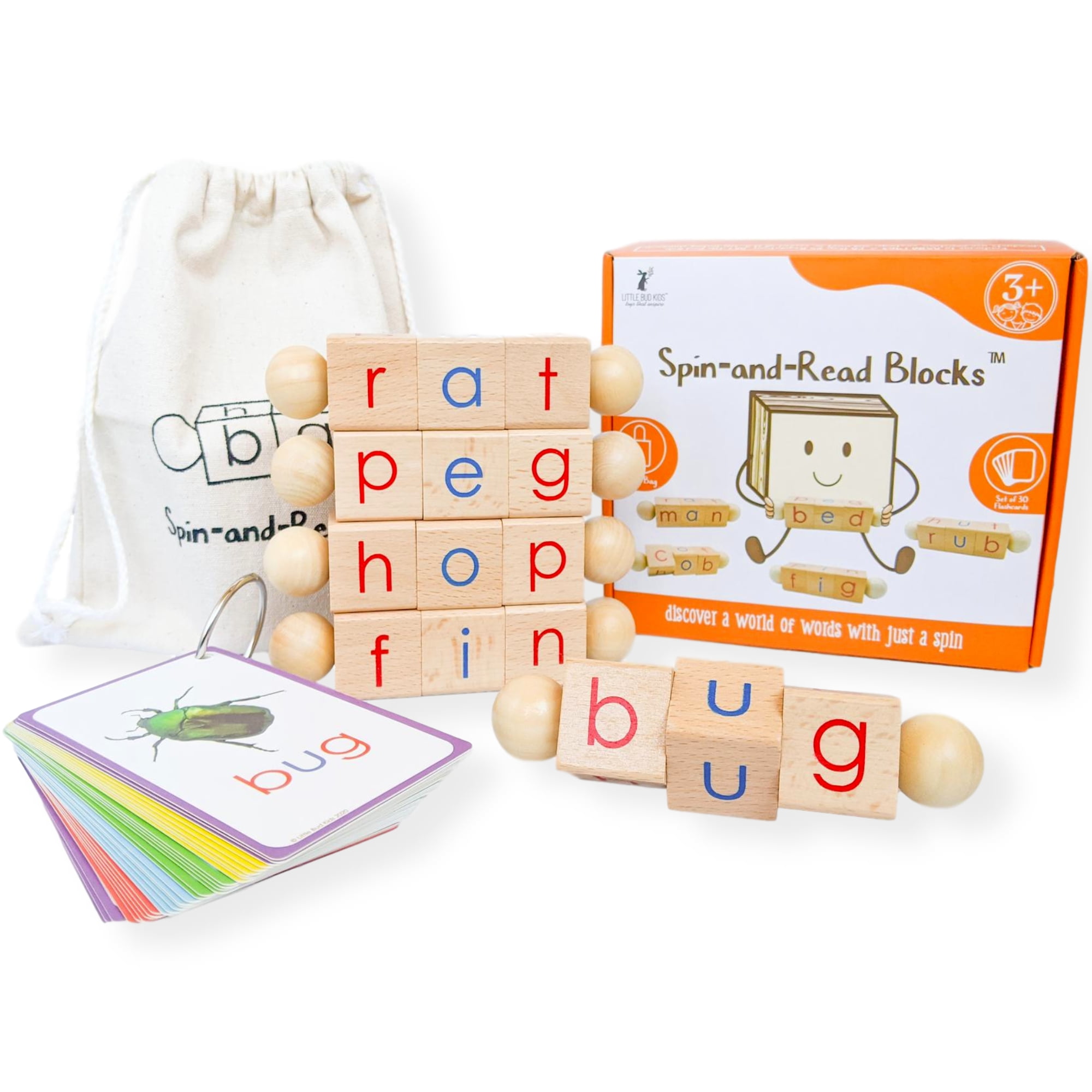 Spin-and-Read Phonetic Reading Blocks - A Montessori-Inspired Phonics ...