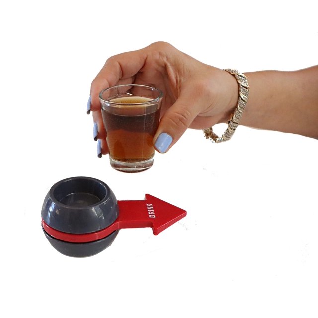 Spin the Arrow Drinking Game with Shot Glass Truth or Dare for Party ...