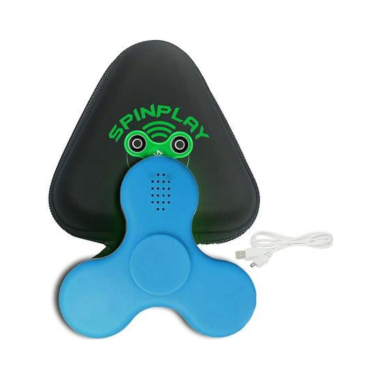 SpinPlay SPINPLAY-BLU Fidget Spinner Bluetooth Speaker with LED Lights ...