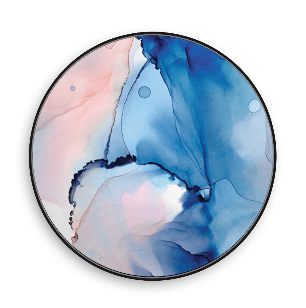 SpinPop Cell Phone Grip Holder, Imitation Pink & Blue Marble Inlay ...