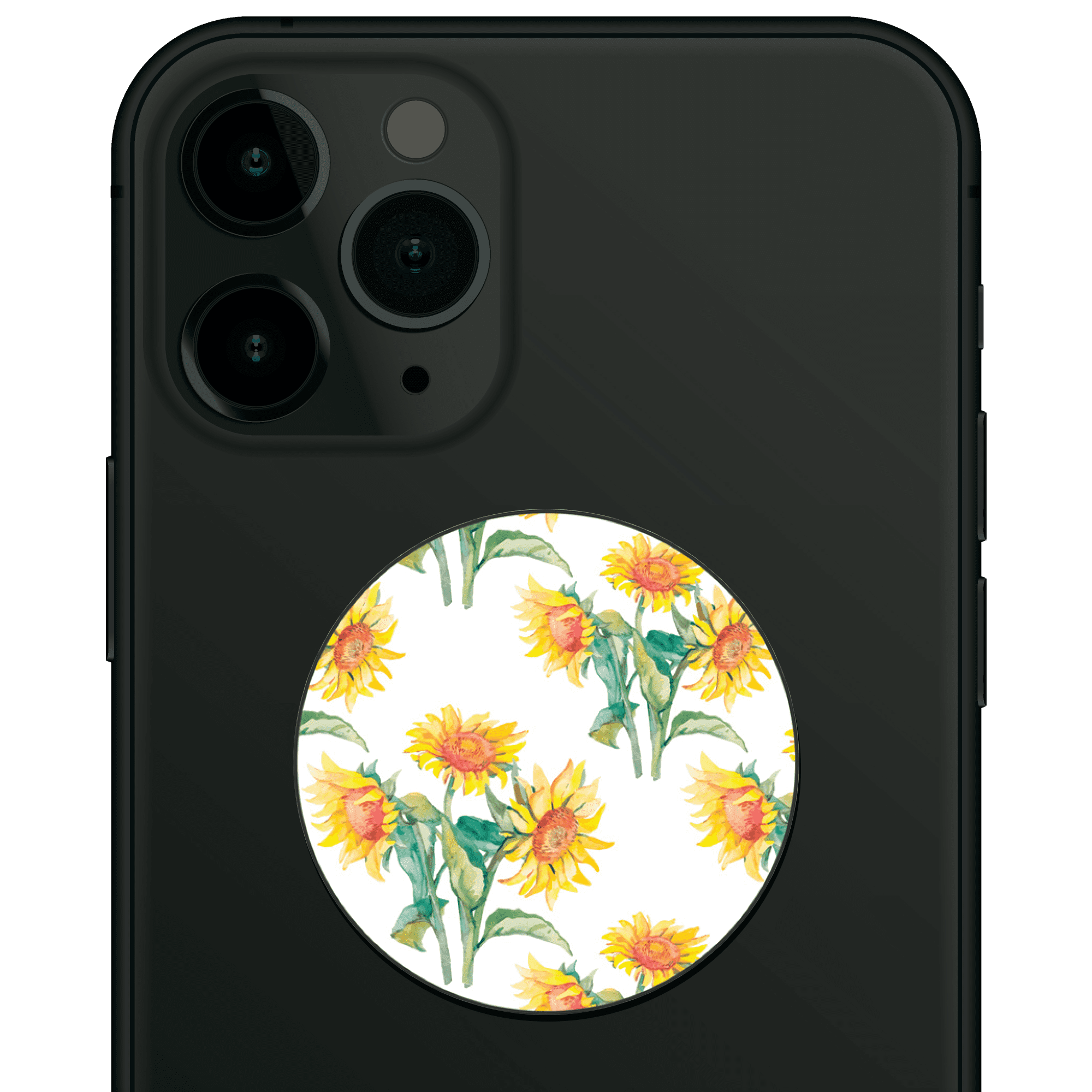 SpinPop Cell Phone Pop Grip Holder, Sunflower Design - Walmart.com