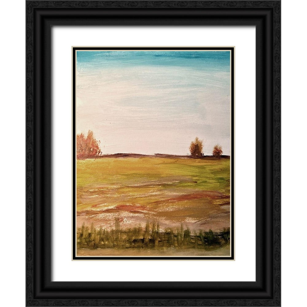 Spina, Phyllis 12x14 Black Ornate Wood Framed with Double Matting ...