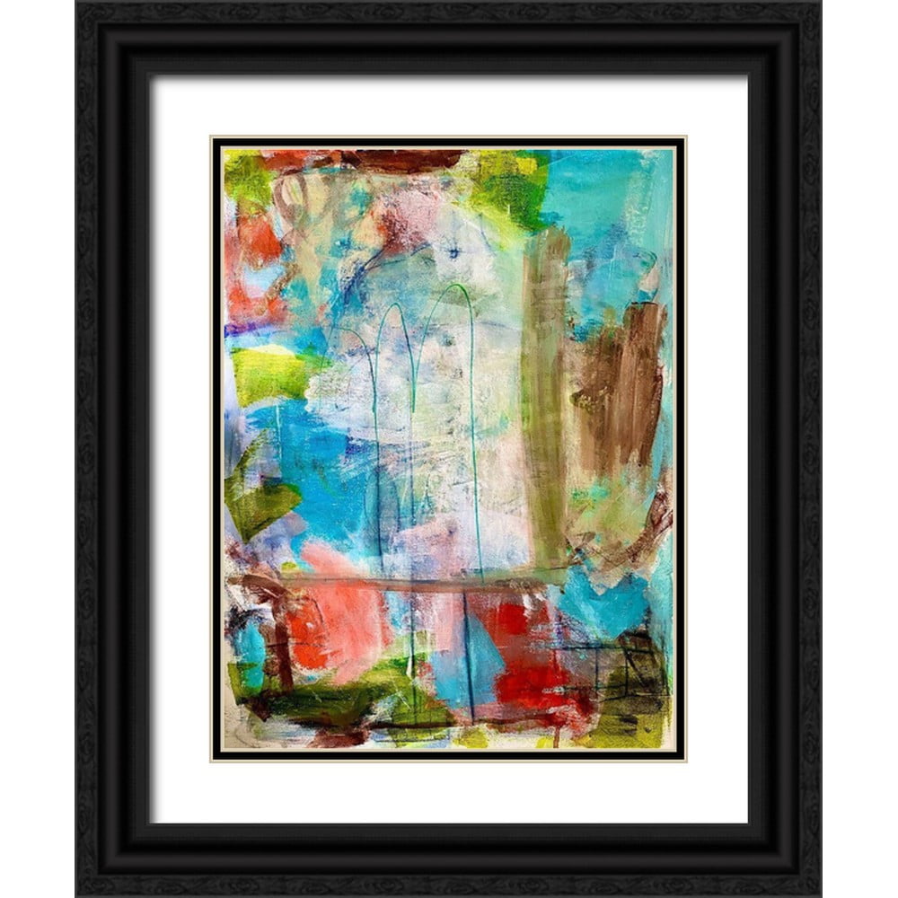 Spina, Phyllis 15x18 Black Ornate Wood Framed with Double Matting ...