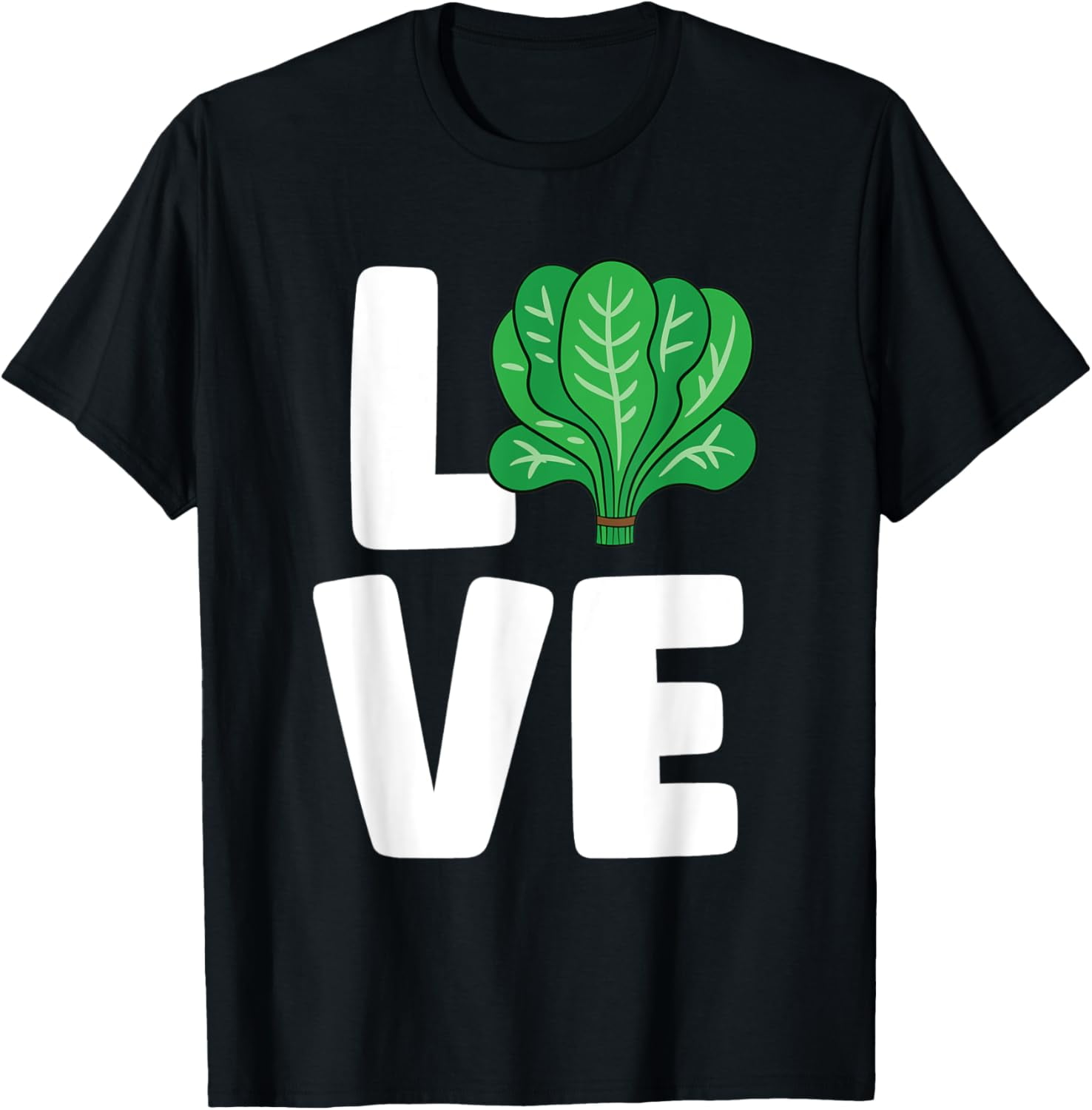 Spinach Healthy Food Vegan Vegetarian I Love Spinach T-Shirt men and ...