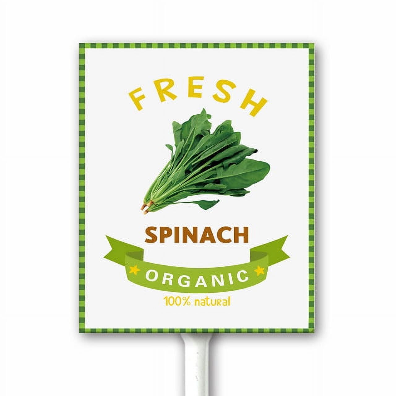 Spinach Vegetable Garden Signs Metal Yard Sign With Stake Perfect for ...