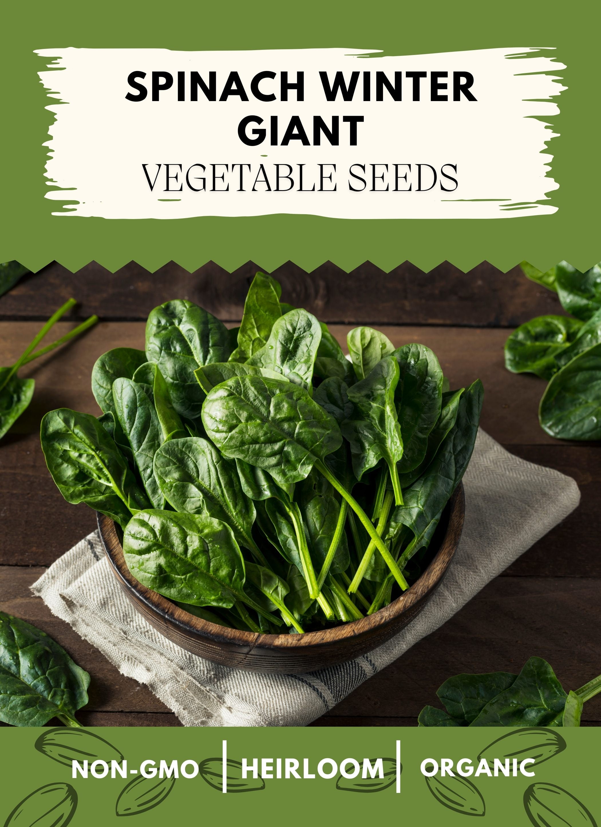 Spinach Winter Giant (100 Unit) | Non-GMO | Organic | Heirloom ...