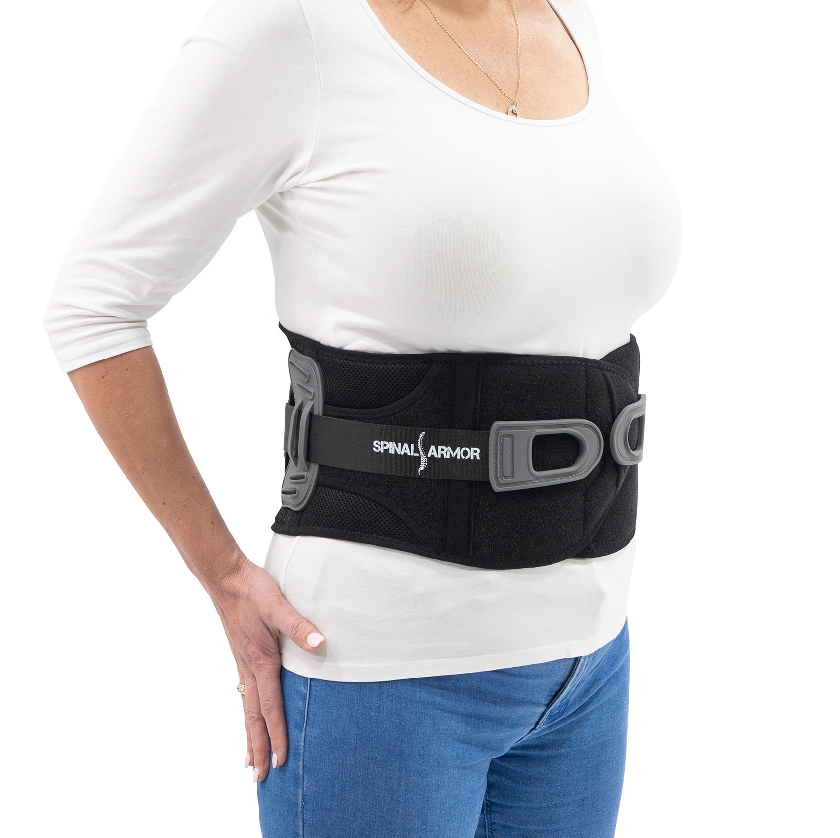 Spinal Armor Back Support System, Large Size, Deluxe Pack, Relieves ...