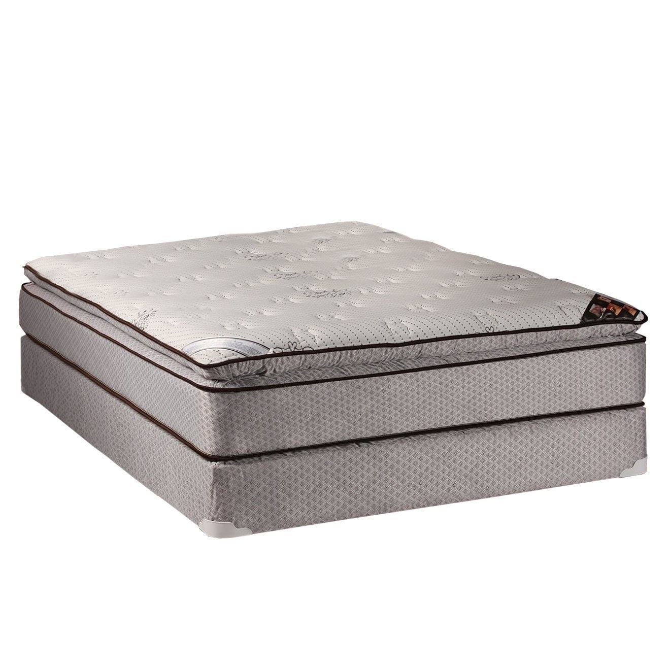 Spinal Comfort Pillowtop Full Size Mattress & Box Spring Set - Walmart.com