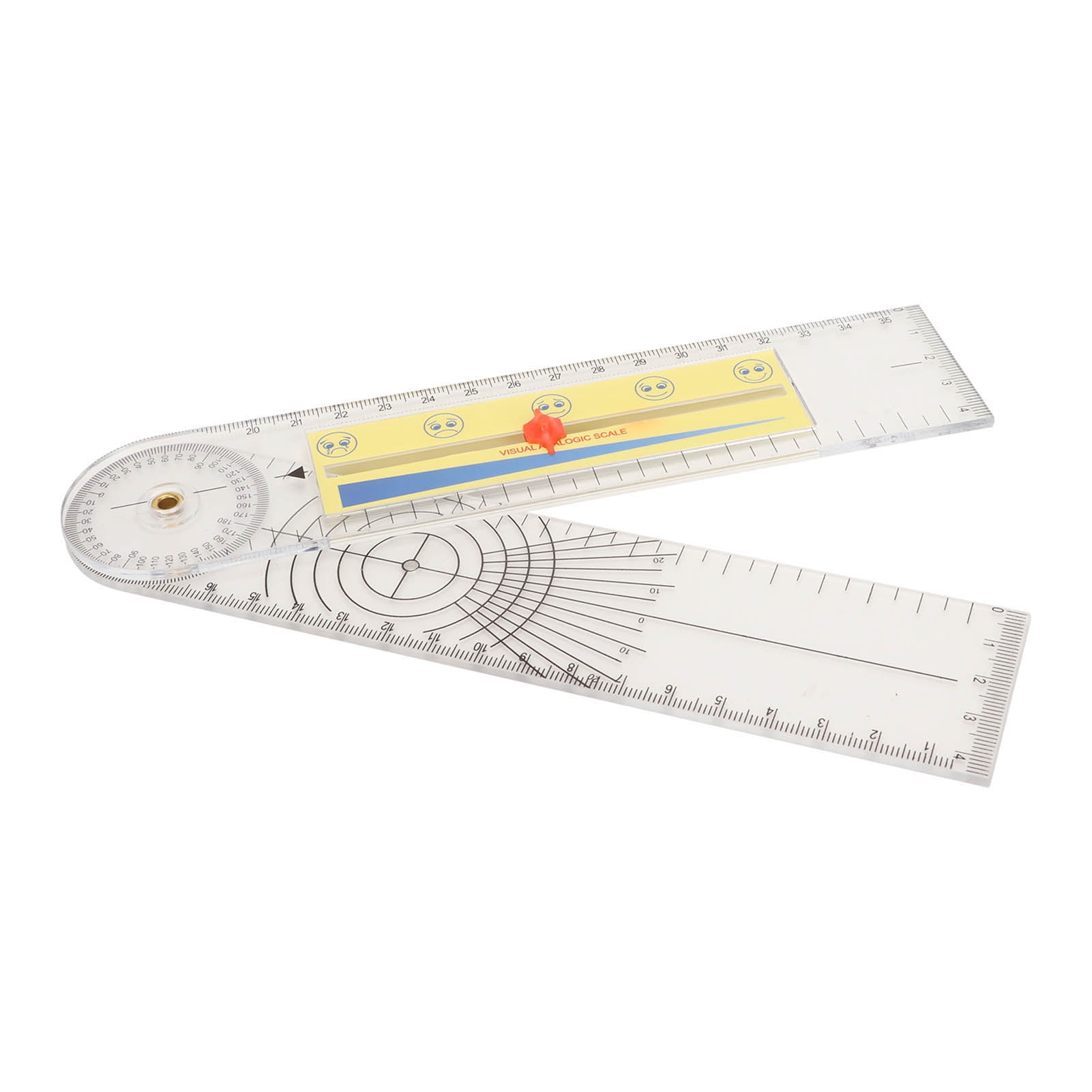 Spinal Goniometer,12 Inch Goniometer, Transparent Orthopedic Angle ...