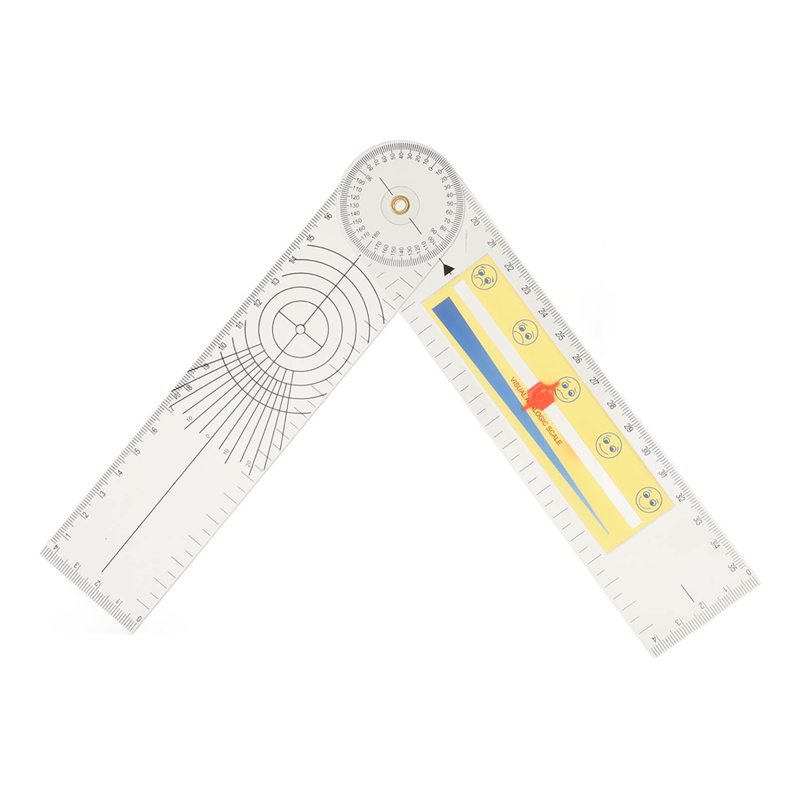 Spinal Goniometer Professional Spine Orthopedics Ruler with Pain Rating ...