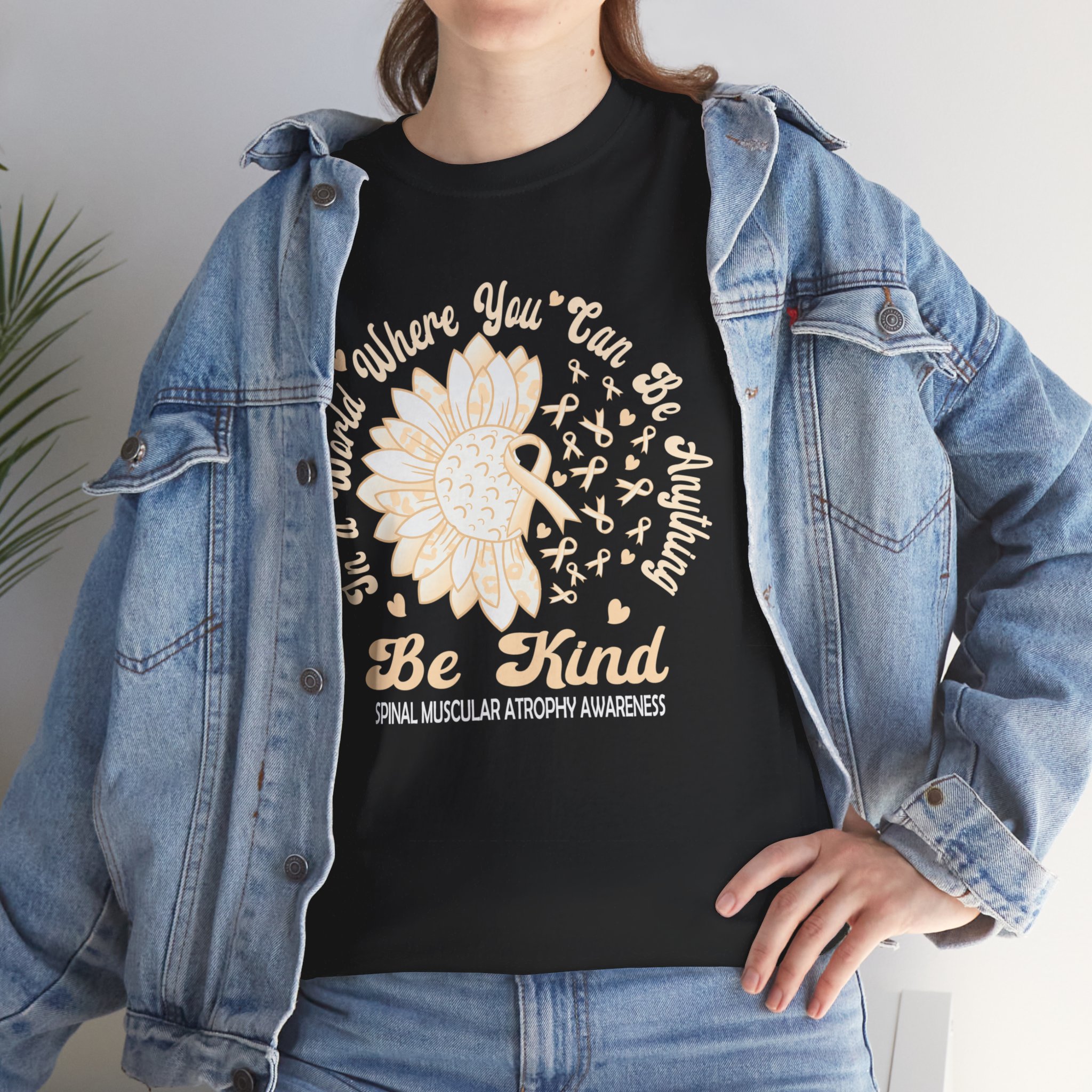 Spinal Muscular Atrophy Awareness Be Kind Sunflower TShirt Gift For ...