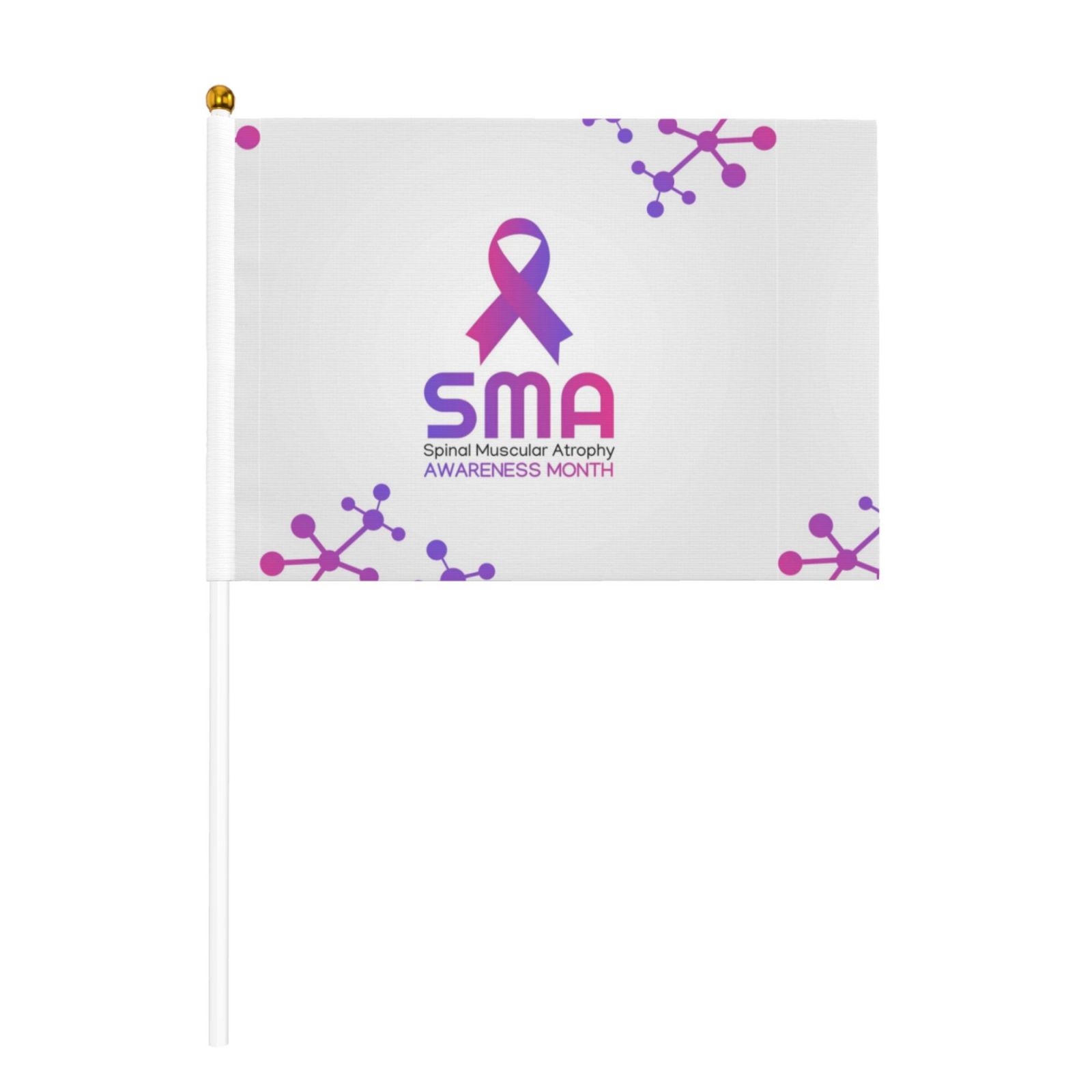 Spinal Muscular Atrophy Awareness Month Flag Small Mini Hand Held Flags ...