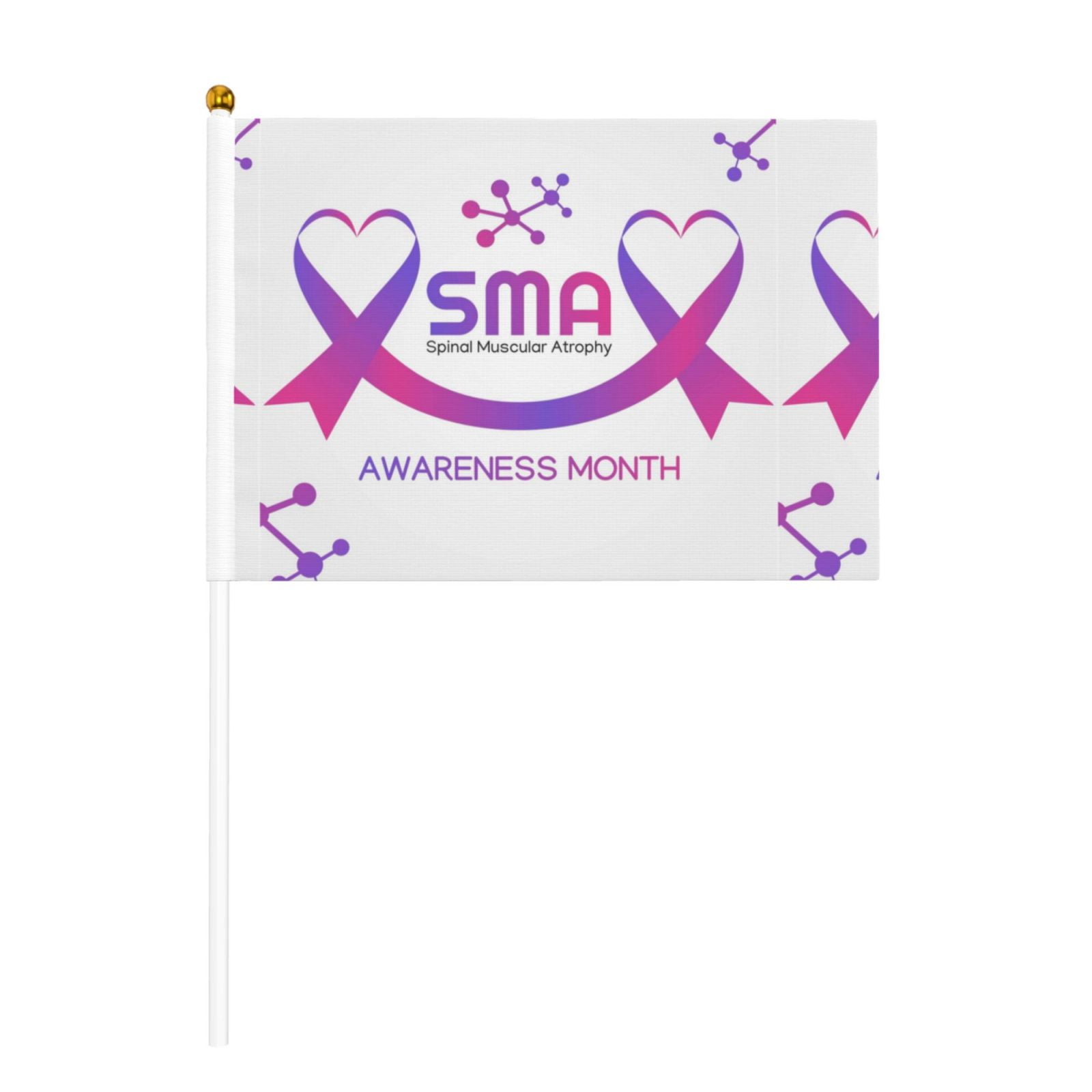 Spinal Muscular Atrophy Awareness Month Flag Small Mini Hand Held Flags ...